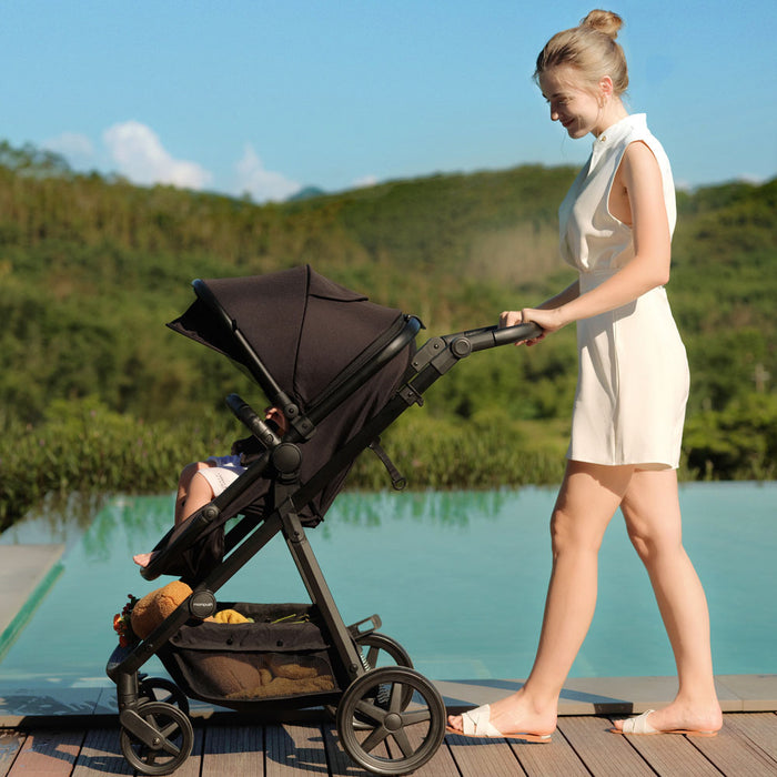Mompush Meteor Stroller | Perfect 2 in 1 Bassinet Stroller for Babies ...